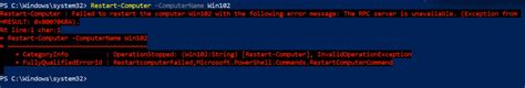 restart computers remotely with powershell