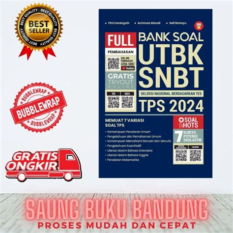Utbk Snbt Tps 2024 Question Bank Book Shopee Singapore