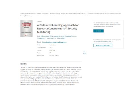 Pdf A Federated Learning Approach For Resource Constrained Iot