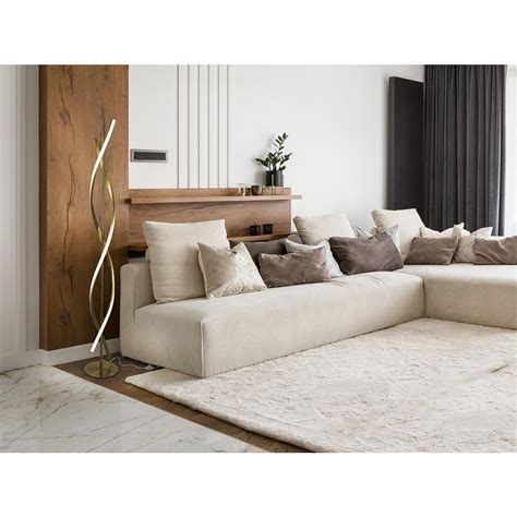 Schuller Lighting 291025 Dido Golden Twisted Led Floor Lamp