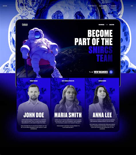 Nft Website Smircs® Web3 Crypto Blockchain Behance