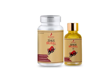 Zenius Big Bull Kit Penis Enlargement And Sex Oil 30 Capsules 15ml Oil Indic Brands