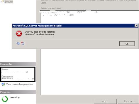 Ssas Problem When Add Administrator For Analysis Server Sql Server