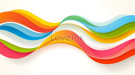 다채로운 물결 모양 배경 일러스트 무료 다운로드 Lovepik