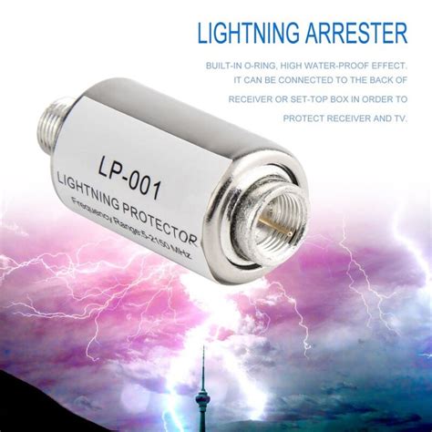 Lighting Protector Coaxial Satellite Tv Lightning Protection Devices