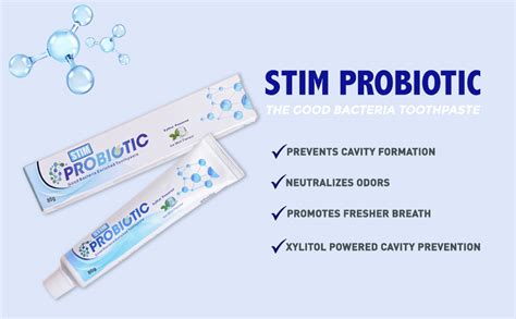 Buy Stim Probiotic Toothpaste Freshens Bad Breath Xylitol Powered