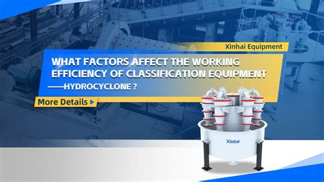 What Factors Affect The Working Efficiency Of Classification Equipment