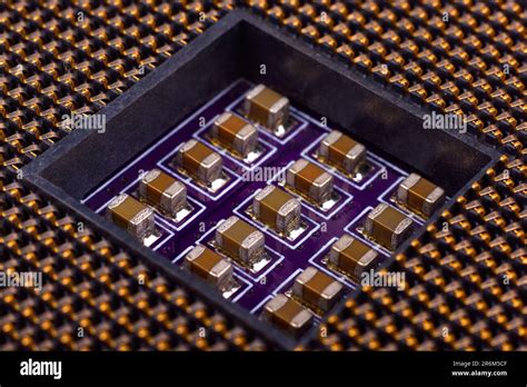 Empty Cpu Socket Extra Close Up Stock Photo Alamy