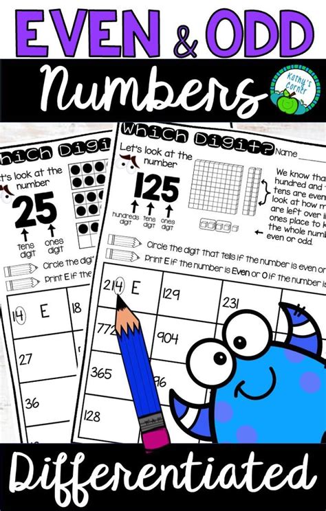 Odd And Even Numbers Sorting Activity Practice Worksheets And Scoot