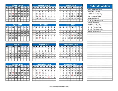 2024 Usa Federal Holidays Calendar U S Federal Holidays