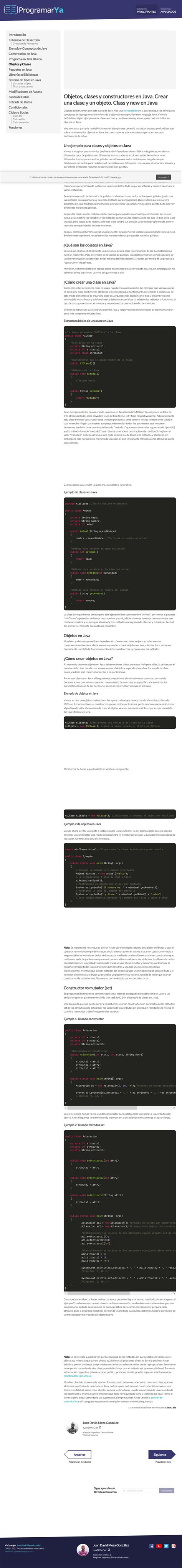 crear objetos y clases en java constructores objetos clases y