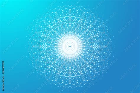 Big Data Visualization Geometric Abstract Background Visual Information Complexity Futuristic