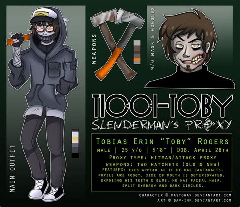 Updated Ticci Toby Ref By Dav Ink Da4fpbz Ticci Toby Creepypasta Creepypasta Characters