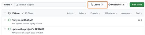 Managing Labels Github Enterprise Server 316 Docs
