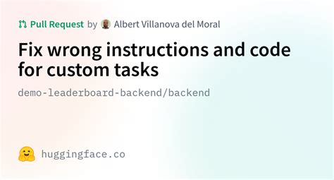 demo leaderboard backend backend · fix wrong instructions and code for