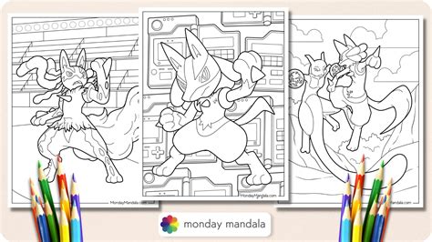Lucario Pokemon Card Coloring Pages