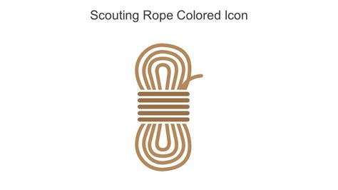 Scouting Rope Colored Icon In Powerpoint Pptx Png And Editable Eps Format Ppt Slide