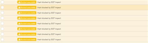 Hash Blocked By Eset Inspect Eset Inspect On Prem Detection And Response Eset Security Forum