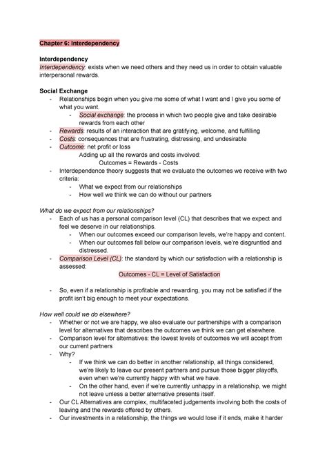 FAM 250 Ch 6 Interdependency Chapter 6 Interdependency Interdependency Interdependency