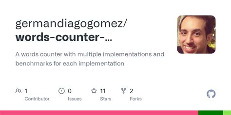 Github Germandiagogomezwords Counter Benchmarks Game A Words Counter With Multiple