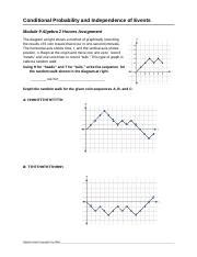 Alg 2 Honors Module 9 Assignment Docx Conditional Probability And
