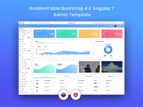 Gradient Able Admin Template By Codedthemes On Dribbble