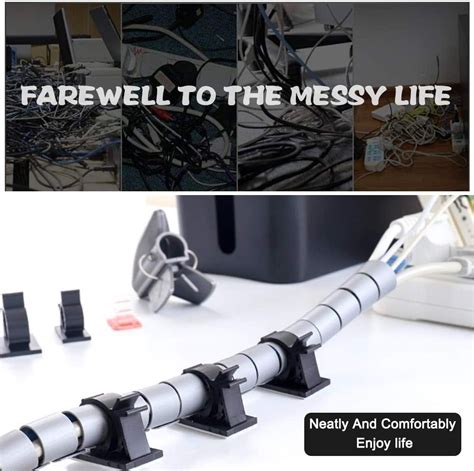 10pcs Adjustable Cable Organizer Self Adhesive Cab Vicedeal