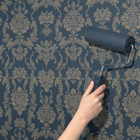 Grand Manor Vintage Baroque European Damask Wallpaper Sckribbles