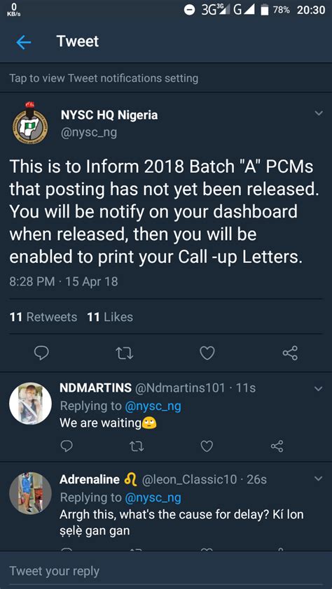 NYSC Gives Update On Printing Of Call Up Letters NYSC Nigeria