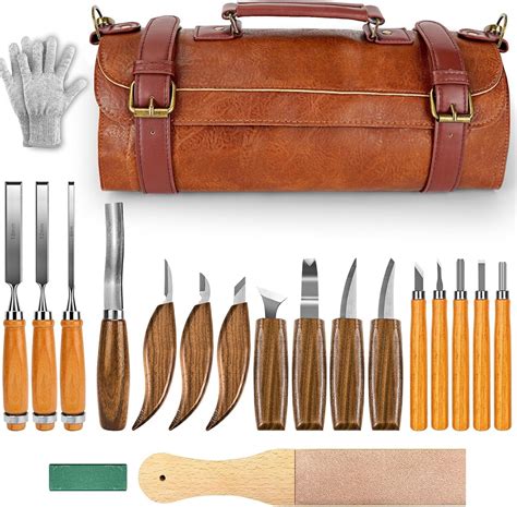 20pcs Wood Carving Knife Kit Wood Whittling Knife Kit For