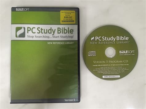 Biblesoft Pc Study Bible New Reference Library Cd Rom Version 5 Etsy