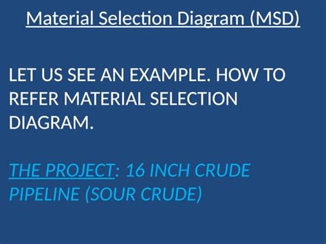 Presentation On Piping Material Specification Ppt