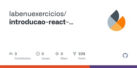 GitHub Labenuexercicios Introducao React Exercicio