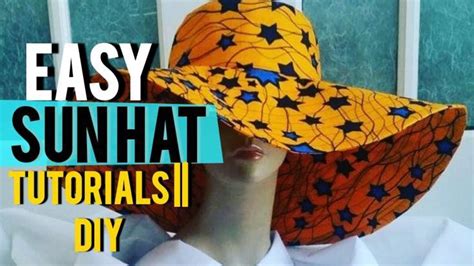 Free Sun Hat Sewing Pattern Women Sun Hat Pdf Sewing Pattern Tutorial
