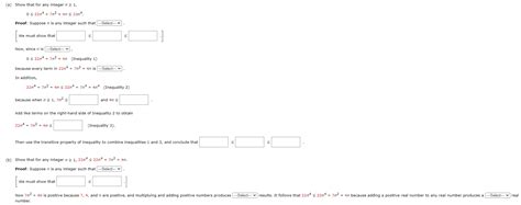 a Show that for any integer n n² n² Chegg com