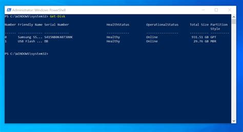 Resize Partition Windows 10 Disk Management DISKPART PowerShell
