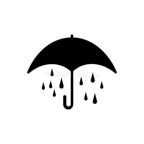 Moderate Rain Icon Stock Vector Illustration Of Precipitation 298399293