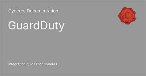 Guardduty Cyderes Documentation