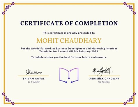 Mohit Chaudhary On Linkedin Share Internship Tutedude
