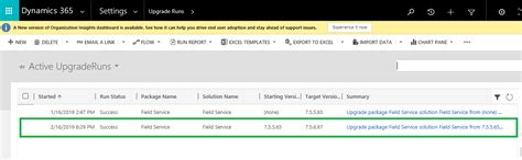 Upgrade Runs Entity In Dynamics 365 Crm Microsoft Dynamics 365 Crm Tips And Tricks