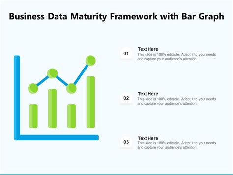 Business Data Maturity Framework With Bar Graph Ppt PowerPoint Presentation File Slides PDF