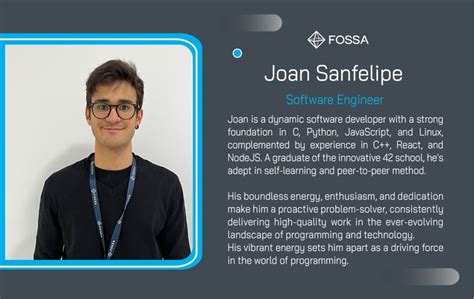 fossa systems on linkedin meet joan a software developer at fossa