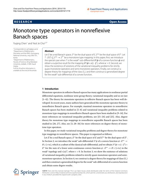 Pdf Monotone Type Operators In Nonreflexive Banach Spaces