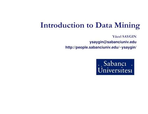 pdf introduction to data mining upm€¦ · overview of data mining why