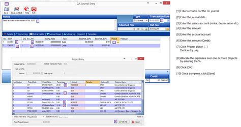 Add On Modules Projectjob Costing Add On Expenses Gl Journal