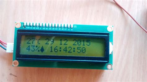 Make An Lcd Clock That Displays Temp And Humidity Rarduino