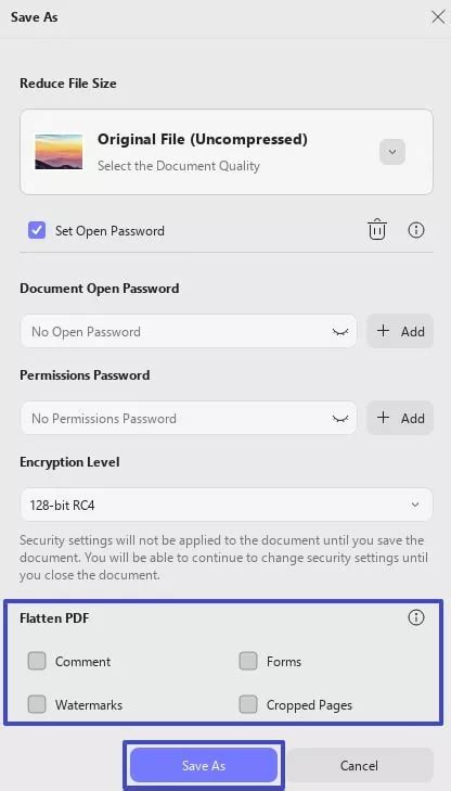 Flatten Pdf With Updf On Windows Updf