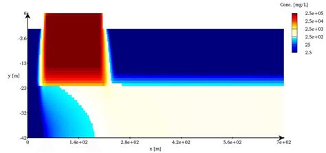 Evolution Of The Chloride Plume Over 10 000 Years Assuming A Constant
