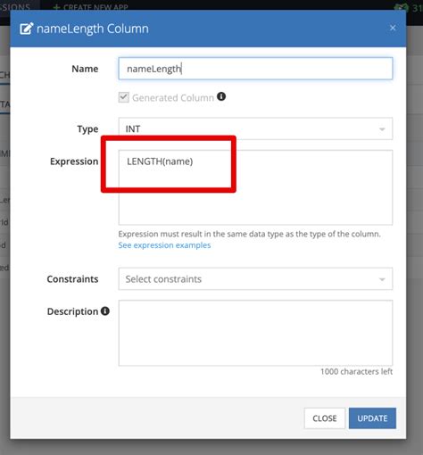 length of string in where clause console backendless support