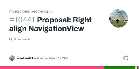 Proposal Right Align Navigationview · Issue 10441 · Microsoft